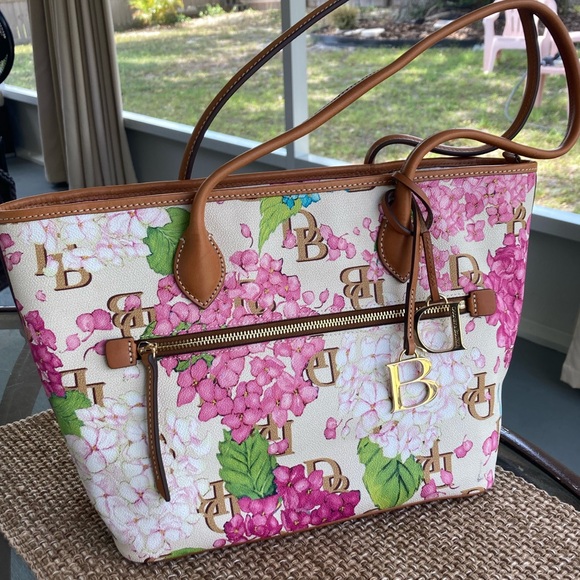 Dooney Bourke Bags Dooney Bourke Hydrangea Monogram Large Shopper